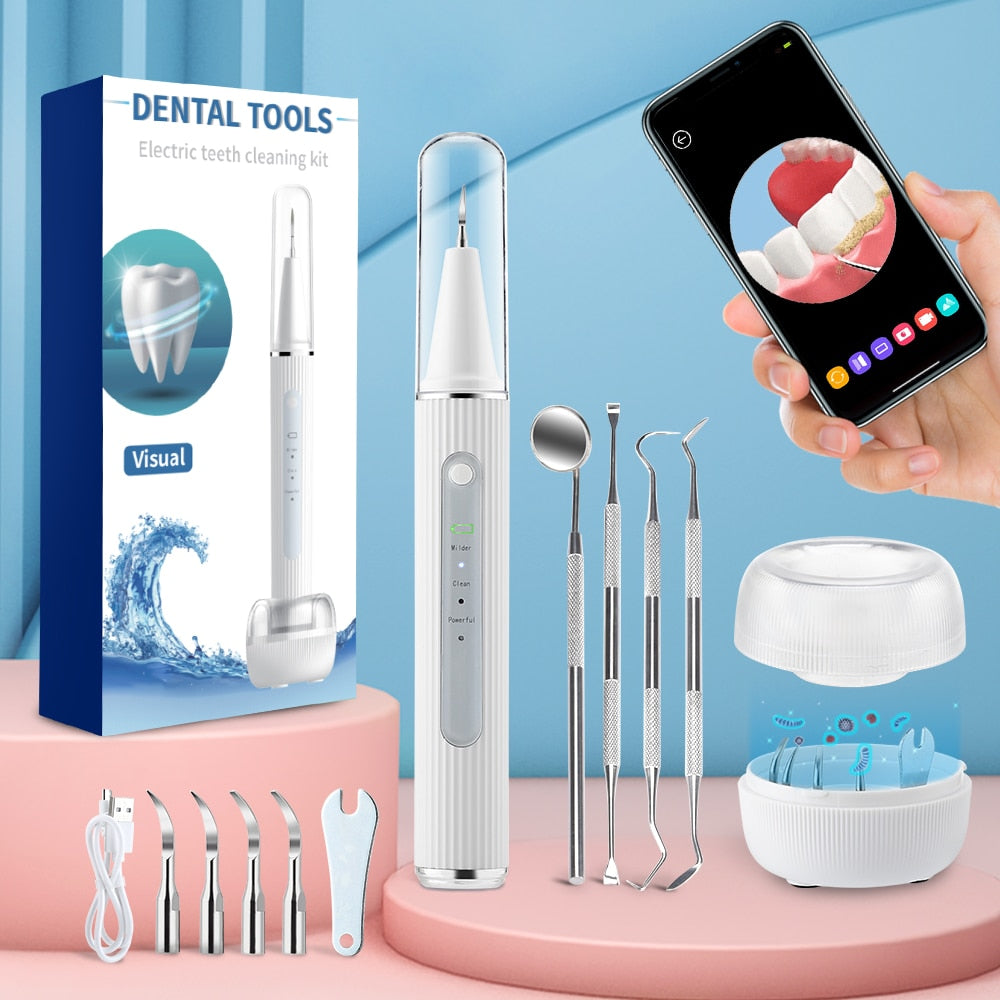 Premium Ultrasonic Tooth Cleaner Kit – Livingful Store